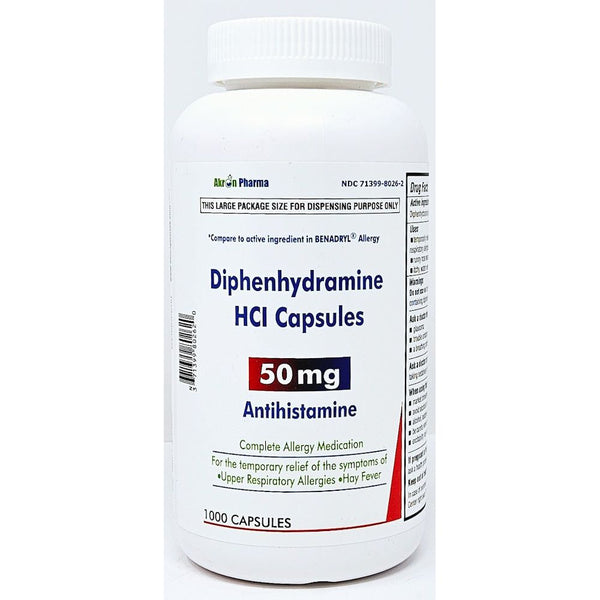 Diphenhydramine | 50 mg | Antihistamine - Hargraves Online Healthcare