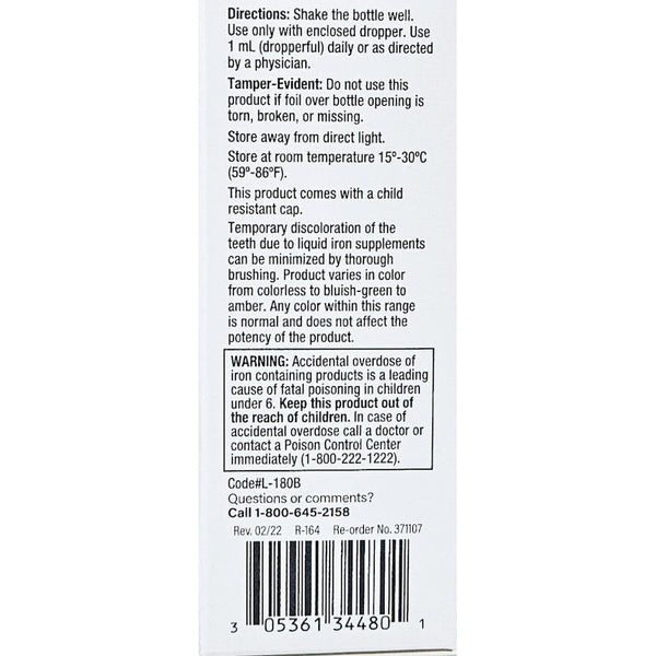 Iron Drops | Infants & Toddlers | Cherry Flavor - Hargraves Online ...