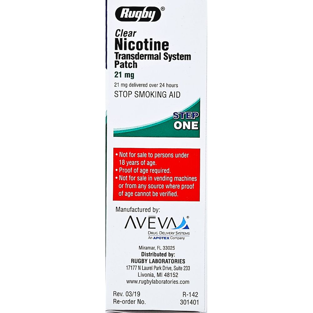Nicotine Transdermal System Patch Step 1 Hargraves Online Healthcare