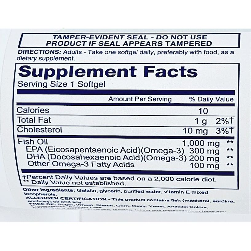Sea-Omega | Fish Oil | 1000 mg | Mercury Free - Hargraves Online Healthcare