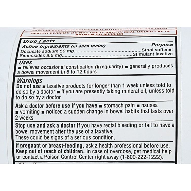 Stimulant Laxative| Stool Softener | 1000 Tablets - Hargraves Online ...