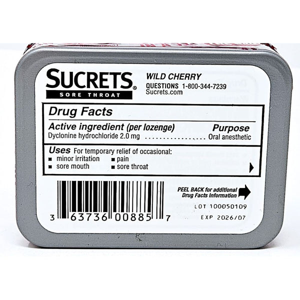 Sucrets | Sore Throat | Cough Lozenges - Hargraves Online Healthcare