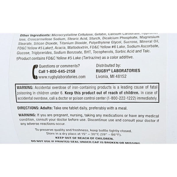 Tab-A-Vite | Multivitamin w/ Iron| 1000 Tablets - Hargraves Online ...