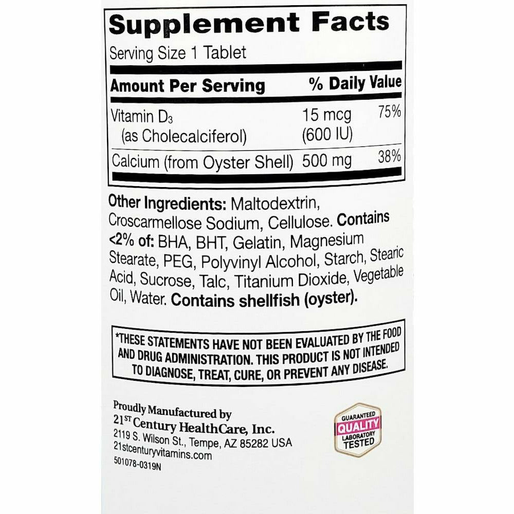 Calcium 500 mg + D3 | Bone Health Support - Hargraves Online Healthcare