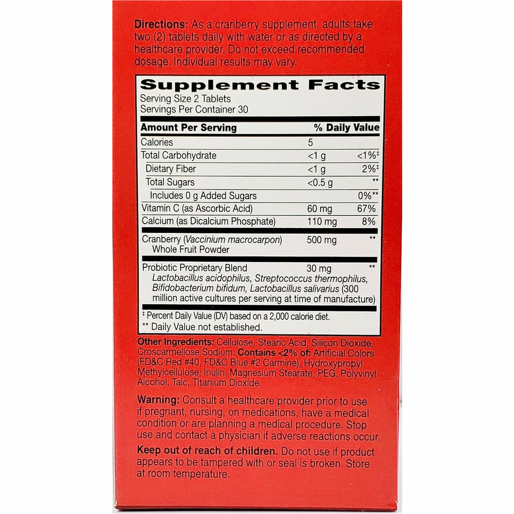 Cranberry Supplement | plus Probiotic - Hargraves Online Healthcare