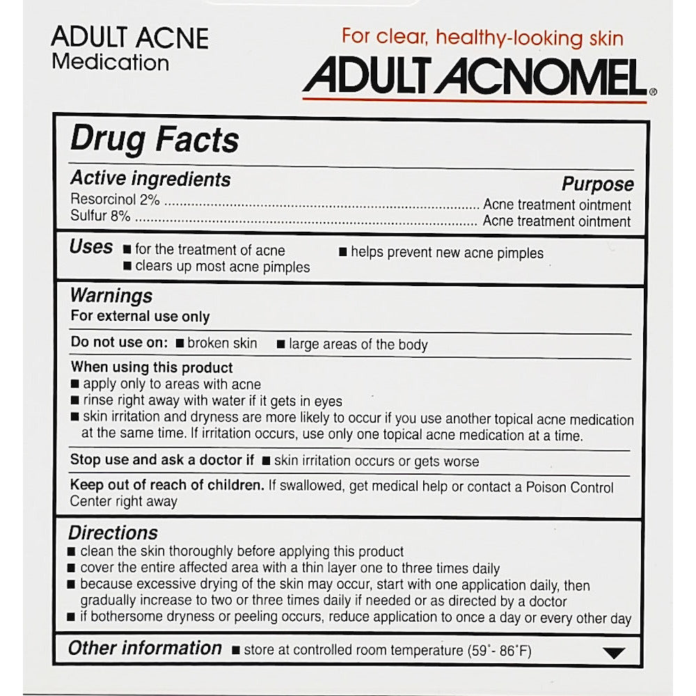 Adult Acnomel | Acne Medication - Hargraves Online Healthcare