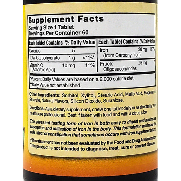 Chewable Iron | Nature's Blend | Iron Supplement - Hargraves Online ...