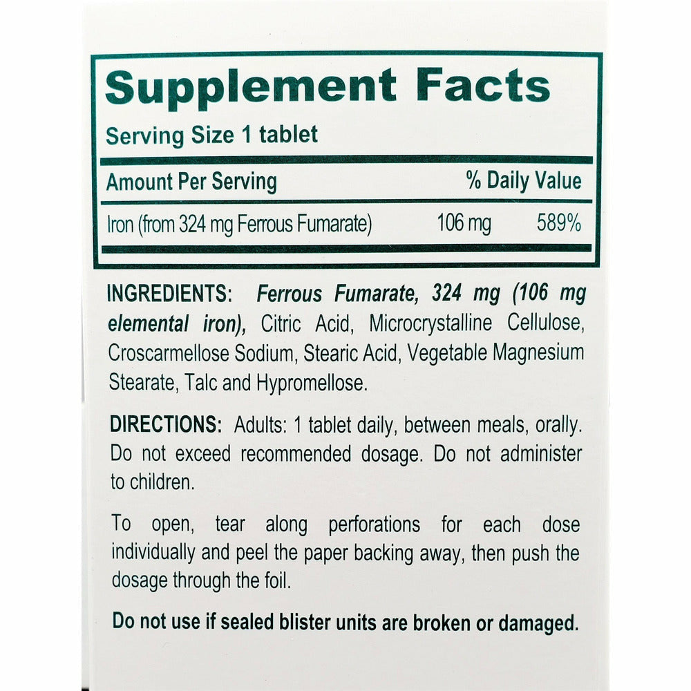 Ferrous Fumarate | 324 mg - Hargraves Online Healthcare