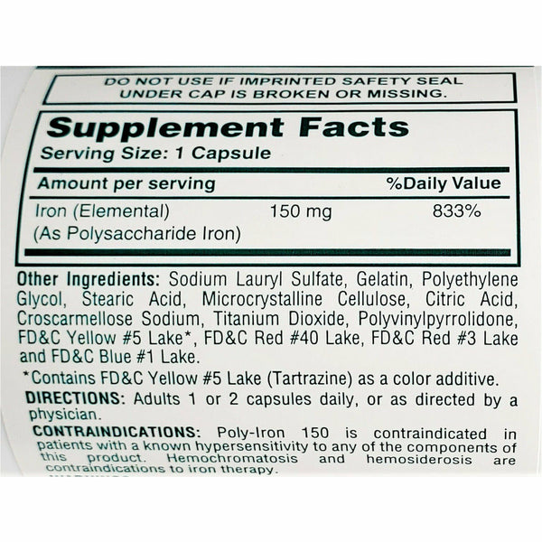 Poly-Iron 150 | Polysaccharide-Iron Complex - Hargraves Online Healthcare
