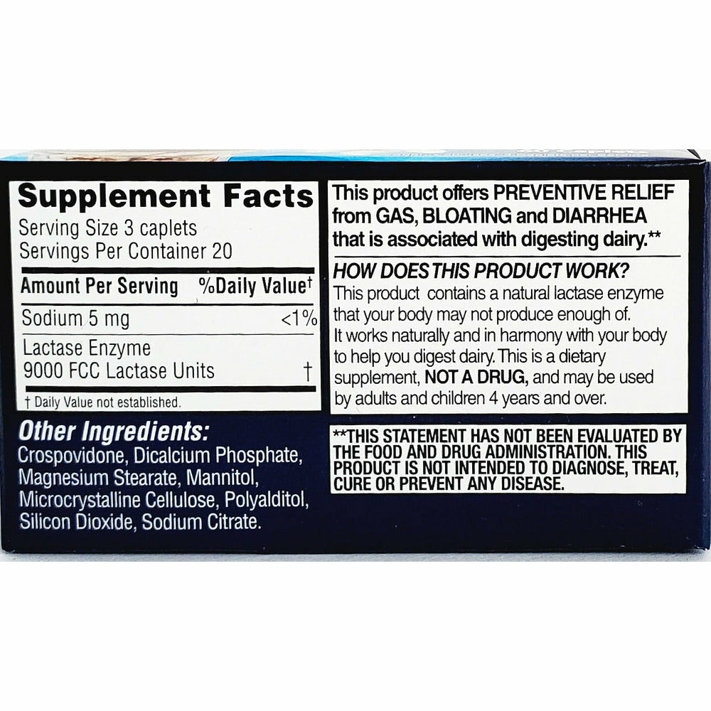 Dairy Aid | Lactase Enzyme Supplement - Hargraves Online Healthcare