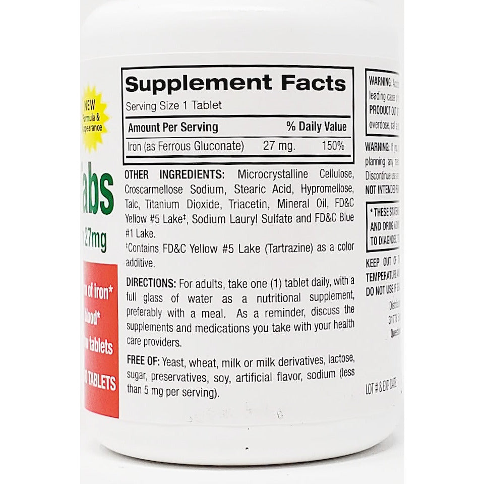 Ferate Tabs | Ferrous Gluconate | 27 mg - Hargraves Online Healthcare