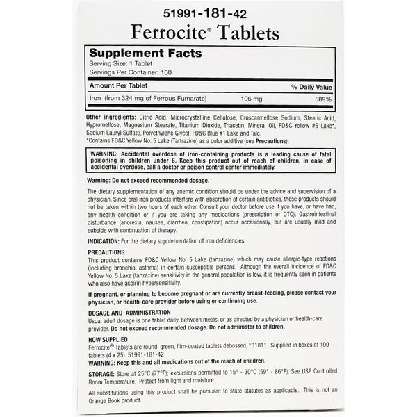 Ferrocite | Iron Supplement | Blister Pack - Hargraves Online Healthcare