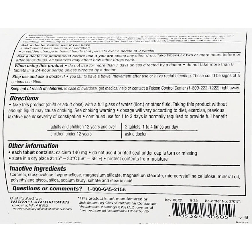 Fiber-Lax | Laxative - Hargraves Online Healthcare