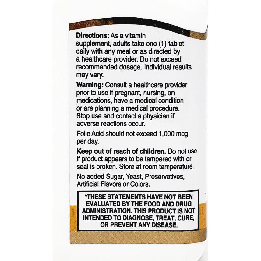 Folic Acid | 400 mcg | Heart Health - Hargraves Online Healthcare