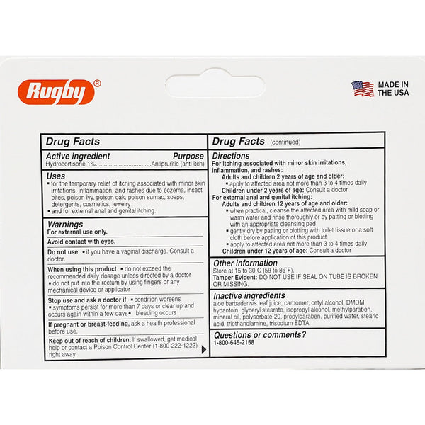 Hydrocortisone Cream | with Aloe | Anti-Itch Ointment - Hargraves ...