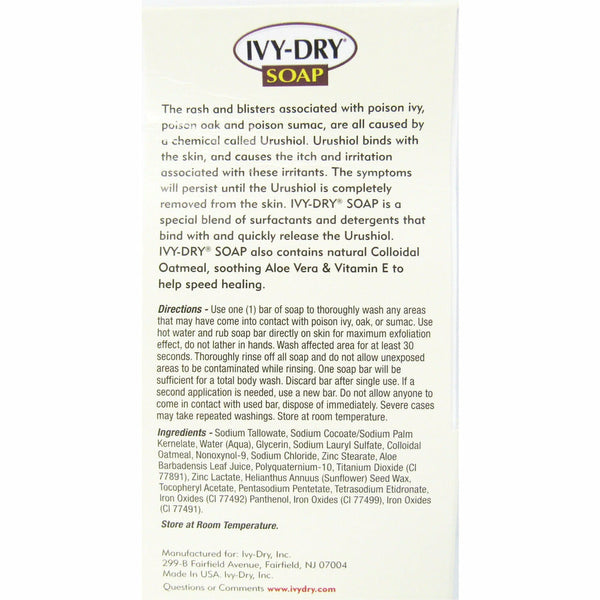 Ivy-Dry Bar Soap, 3 bars - 0.7 oz each - Hargraves Online Healthcare