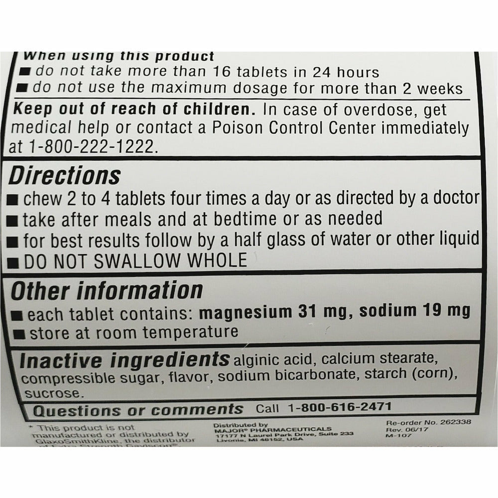 Acid Gone | Heartburn | Chewable Tablets - Hargraves Online Healthcare