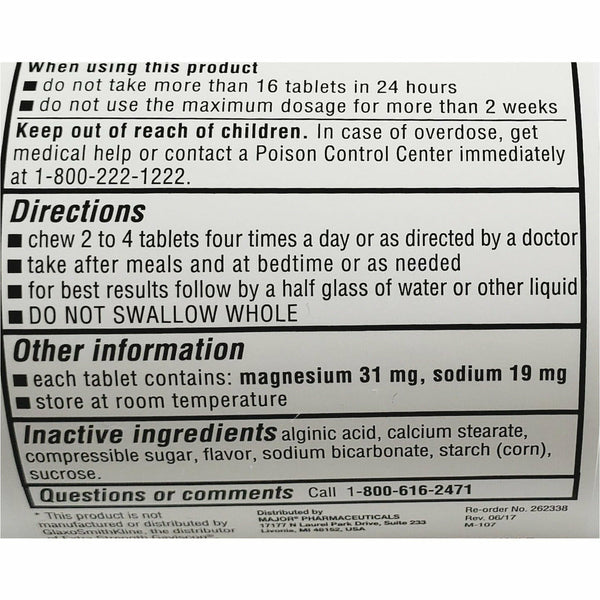 Acid Gone | Heartburn | Chewable Tablets - Hargraves Online Healthcare