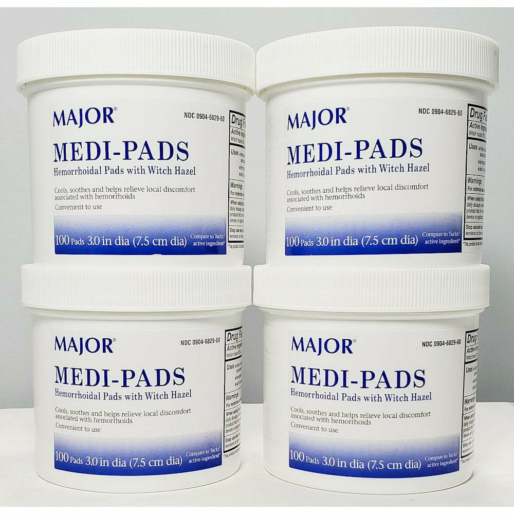 Medi-Pads with Witch Hazel | Hemorrhoidal Discomfort | 4 Pack ...