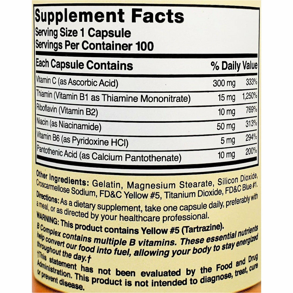 B Complex with Vitamin C | Nature's Blend | Dietary Supplement ...