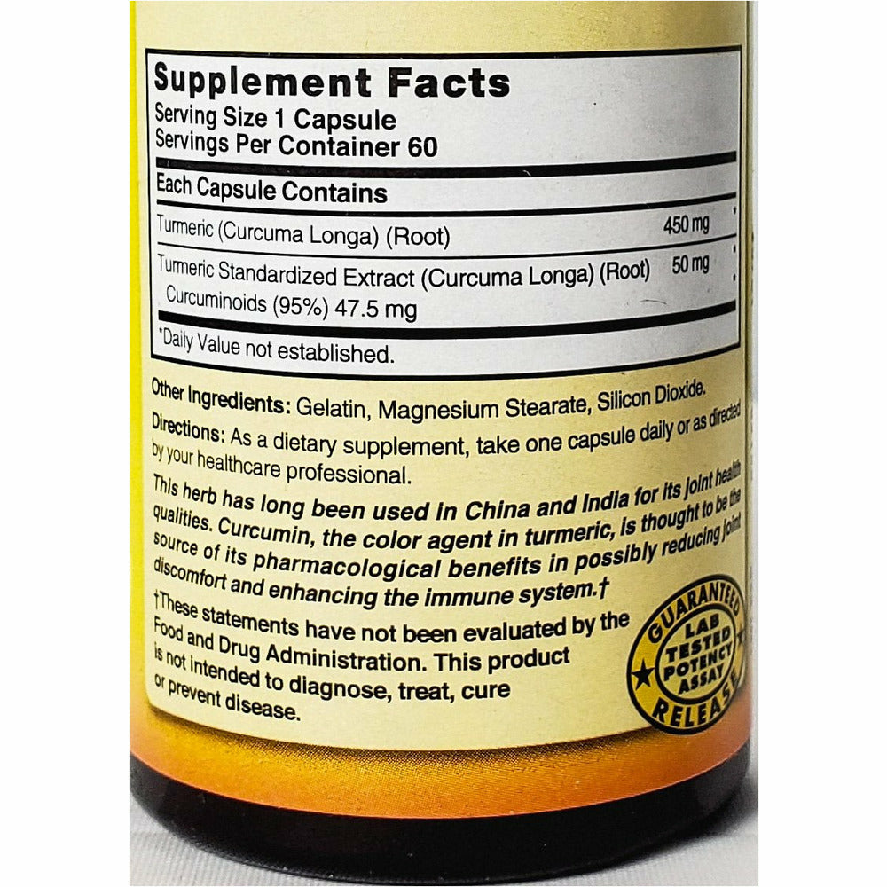Turmeric 500 mg 60 Capsules by Natures Blend - Hargraves Online Healthcare