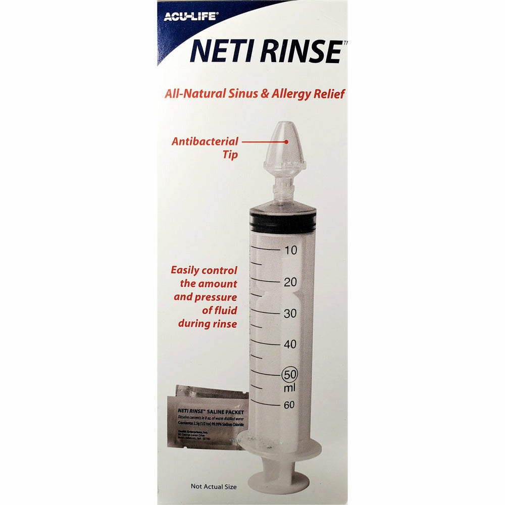 Neti Rinse Sinus Kit | 50 Saline Packets - Hargraves Online Healthcare
