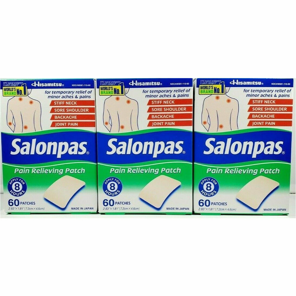 Salonpas | Pain Relieving Patch | 60 Count - Hargraves Online Healthcare