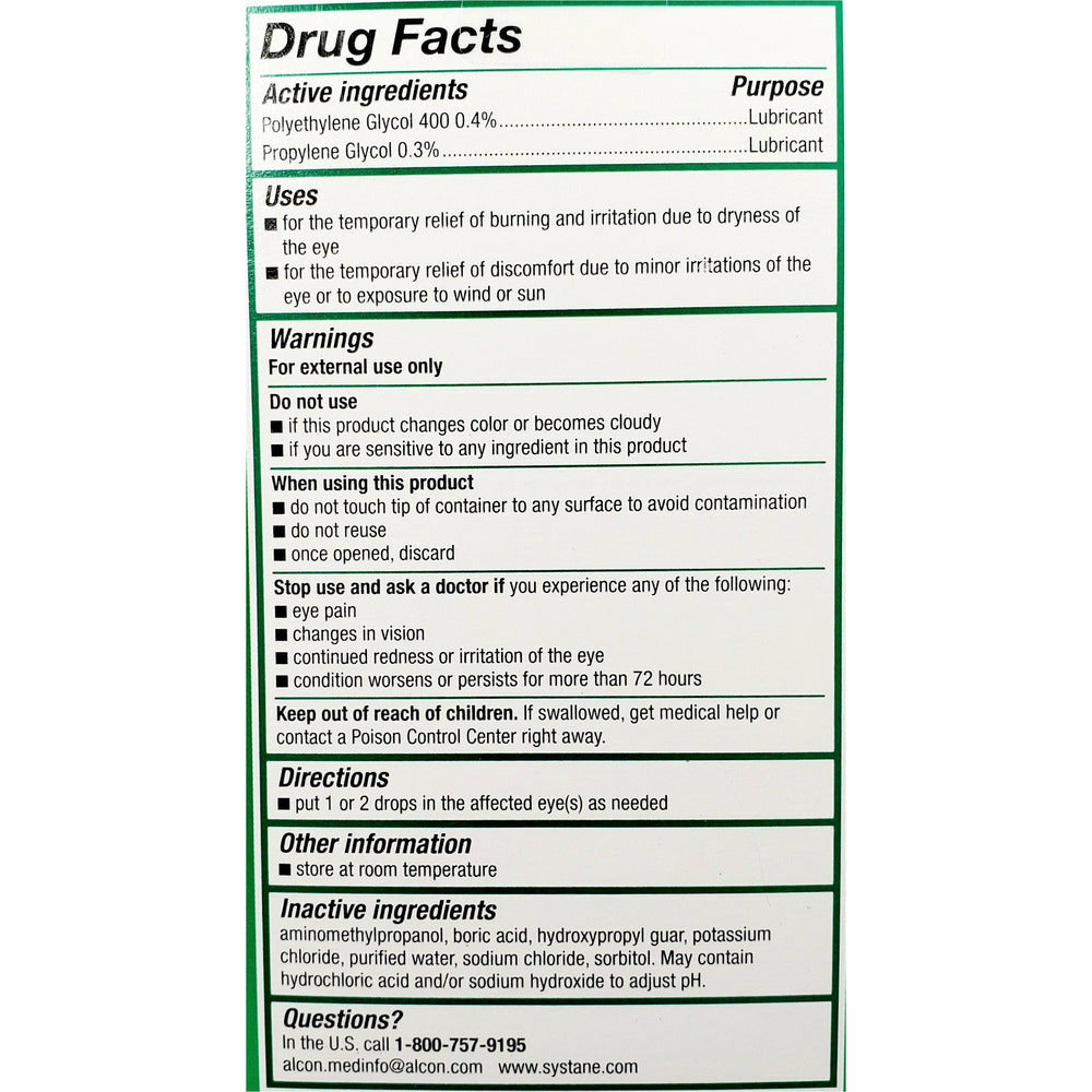Systane Lubricant Eye Drops, 25 (Single Use) Vials - Hargraves Online ...