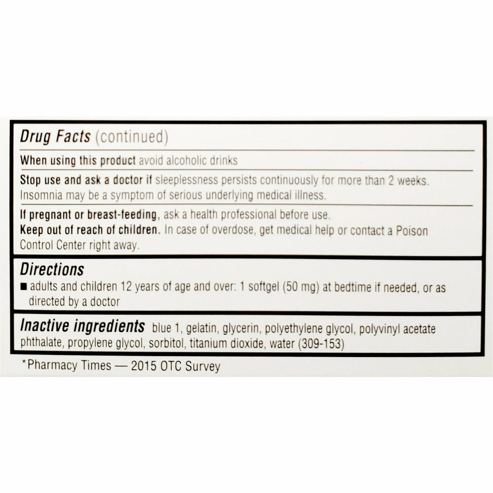 Unisom Sleep Gels, 50 mg 32 Softgels - Hargraves Online Healthcare